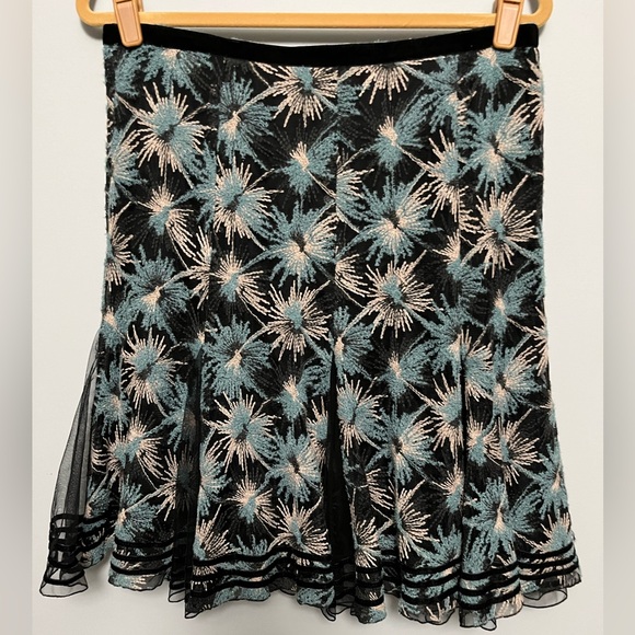 Shin Choi | Skirts | Shin Chois Beautiful Black Skirt With Blue And ...